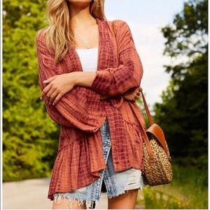 Free People | Tops | Free People Sasha Tie Dye Kimono | Poshmark